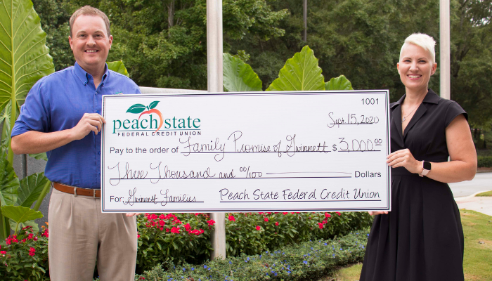 Peach State Federal Credit Union Donates $3,000 to Family Promise of ...